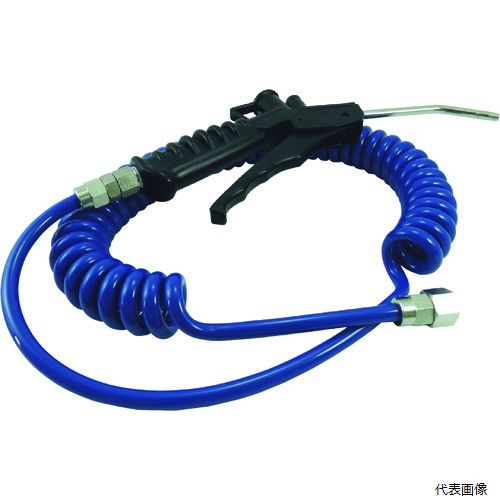 【特長】 ●ラインスパイラルホース（小巻外径タイプ）にBG-50をセットしました。 ●コイル部は30mmの小巻外径です。 【用途】 ●ブローガンスパイラルセット。 【仕様】 ●ノズル長(mm)：90 ●ノズル口径(mm)：3.6 ●最大使用...