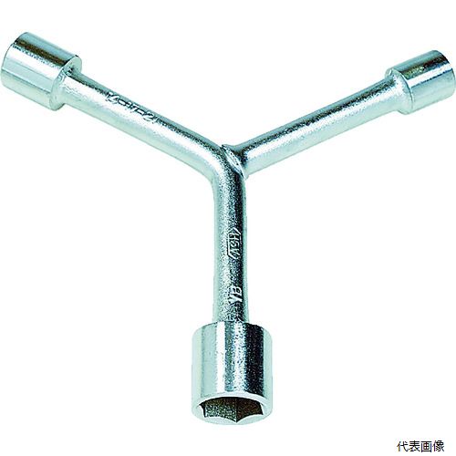 【特長】 ●一本で3サイズのボルトナットを締結することができます。 ●ソケット部は6角形状です。 【用途】 ●六角ボルト・ナットの締結作業 【仕様】 ●対辺寸法(mm)：8×9×10 ●全長(mm)：135 ●対辺寸法(mm)6角：8×9×...