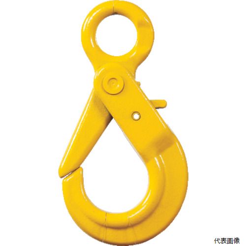 【特長】 ●ラッチをロックすることによって、掛け外れを防止することができ、安全に使用できます。 ●ラッチが外開きのため、玉掛けが容易にできます。 【用途】 ●ラッチロック式でより安全な玉掛け作業に。 【仕様】 ●基本使用荷重(t)：1 ●適...