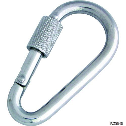 【特長】 ●環付は不用意にフックが開くことがなく、より安心です。 【用途】 ●チェーン・ワイヤ・ロープなどの連結金具として、また端末の金具のジョイントに。 【仕様】 ●使用荷重(kN)：0.98 ●D(mm)：6 ●L(mm)：64 ●S(...
