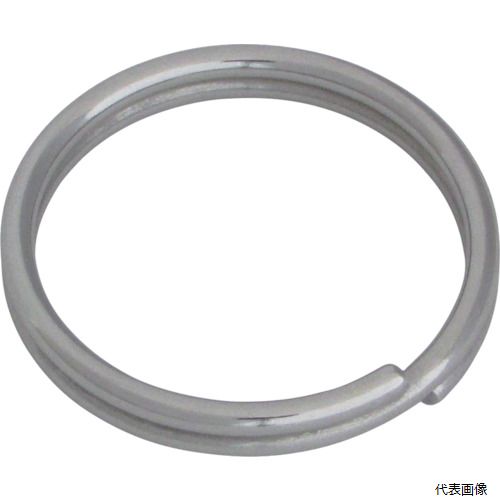 【特長】 ●手軽に連結作業ができます。 【用途】 ●キーホルダやチェーンの端末金具として。 【仕様】 ●使用荷重(N)：20 ●D(mm)：1.6 ●L(mm)：15 【材質／仕上】 ●ステンレス（SUS304） ●仕上げ：バレル研磨仕上げ...
