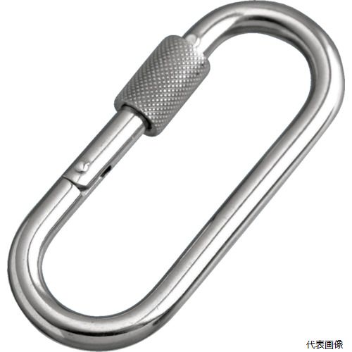 【特長】 ●環付は不用意にフックが開くことがなく、より安心です。 【用途】 ●チェーン・ワイヤ・ロープなどの連結金具として、また端末の金具のジョイントに。 【仕様】 ●使用荷重(kN)：0.23 ●D(mm)：4 ●L(mm)：38 ●S(...