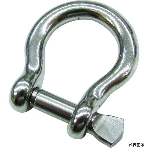 【特長】 ●太いロープなどにも対応できます。 【用途】 ●チェーン・ワイヤ・ロープなどの連結や、端末の金具のジョイントに使用。 ●使用荷重(kN)：0.49 ●ねじ径：M4 ●B(mm)：8 ●D(mm)：4 ●L(mm)：20 ●W(mm...