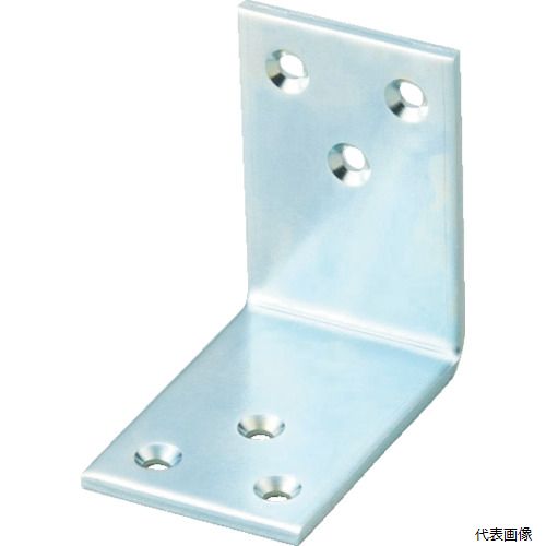 【特長】 ●木材などのつなぎ部分やコーナー部の補強に最適です。 ●補強金物としては定番アイテムとなっております。 【用途】 ●補強用、転落防止、棚受、ブラケットなど。 【仕様】 ●板厚(mm)：3.2 ●穴径(mm)：4.3 ●穴数(個)：...