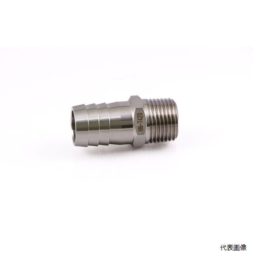 【特長】 ●ホースとネジの接続に 【用途】 ●ホース用継手。 ●接続口径D：R1/2 ●接続口径(タケノコ外径)(mm)：20.5 ●六角対辺(mm)：22 ●使用流体：水・空気・油 ●タイプ：エースニップル ●最高使用圧力(MPa)：3....