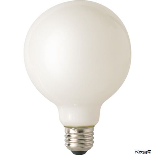 【特長】 ●白熱電球のような光が全方向に広がるフィラメント形LED電球です。 【仕様】 ●明るさ(lm)：810 ●光源色：電球色 ●外径(mm)：95 ●全長(mm)：135 ●消費電力(W)：6.7 ●口金：E26 ●定格寿命(時間)：...