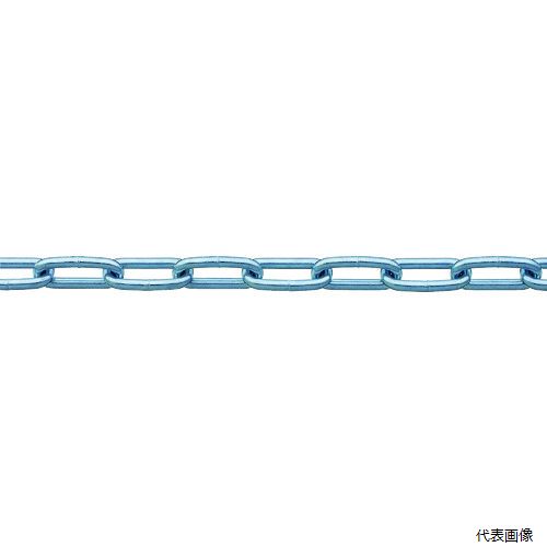 【特長】 ●切断済みチェーンですので、すぐにご使用いただけます。 【用途】 ●間仕切り・転倒防止。 【仕様】 ●全長(m)：1 ●線径d(mm)：4.0 ●内長P(mm)：24 ●内幅W(mm)：6 ●使用荷重(kN)：0.98 ●袋入 【...