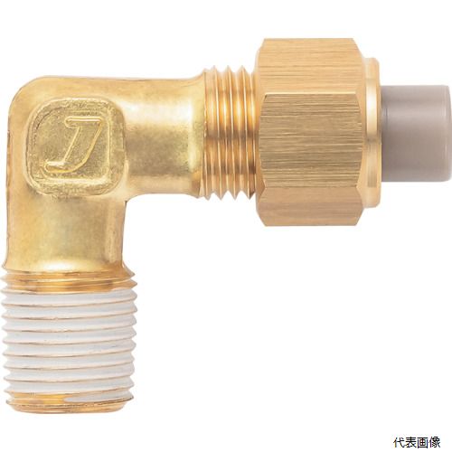 【特長】 ●チューブインサート部を持ちスリーブ・袋ナットで締込む機構ですので確実な接続ができます。 ●チューブが破壊するまで接続部分に異常がない仕様です。 ●R（PT）ネジサイズ別のカラーネジシールつきです。 【用途】 ●空気圧配管用 ●水...