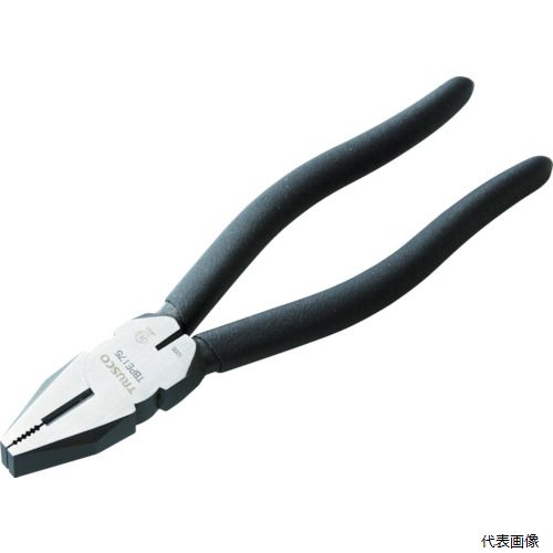 【特長】 ●標準型のペンチです。 ●独自開発による特殊鋼を使用していますので、切れ味と耐久性に優れており、プロから一般家庭まで幅広い用途に使用できます。 ●製造時の使用電力の20％を太陽光発電で賄っています。 【用途】 ●電気、電話工事、土...