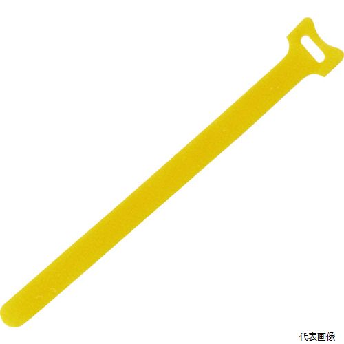 【特長】 ●繰り返し使用可能のマジックタイ、柔らかいため、強く使っても製品を傷つけることありません。 【用途】 ●仮固定、整理用、着脱して使用するのに最適。 【仕様】 ●色：イエロー ●幅(mm)：16 ●長さ(mm)：240 ●厚さ(mm...