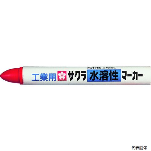 【特長】 ●上向きでも書けます。 ●水で消せます。 ●メッキ加工の部分や、ステンレス工作では、酸洗いでマーク跡が消えます。 【用途】 ●溶接箇所、鉄、ガラスへのマークチェック用。 【仕様】 ●インク色：赤 ●文字サイズ：中字 ●文字サイズ(...