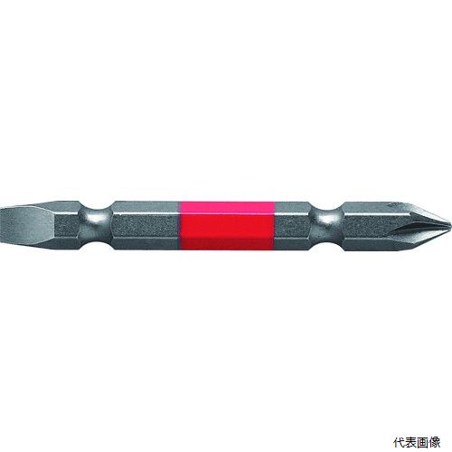 【特長】 ●カラーで先端サイズの見分けが簡単です。 ●［［＋］］［［−］］の両頭タイプです。 ●両端部非塗装で刃先精度が抜群です。 ●［［＋］］No.1です。 【用途】 ●プラス・マイナスネジ回しに。 【仕様】 ●刃先：［［＋］］1/［［−...