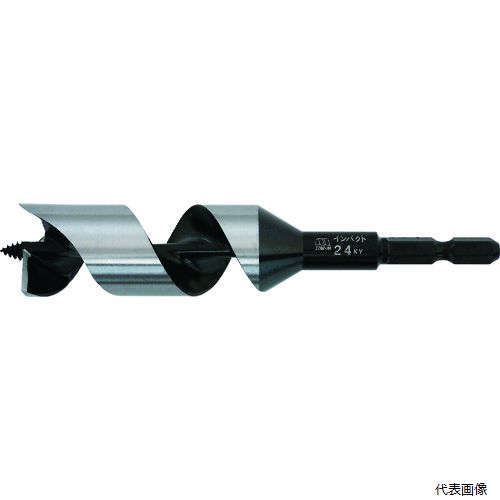 【特長】 ●先ねじとケガキ刃の部分を従来のドリルよりも小さくすることにより、切削抵抗を抑えバッテリーの持ちが良くなりました。 ●インパクトドライバーでの使用に最適です。 【用途】 ●被削材：木材。 ●浅い貫通穴用 【仕様】 ●刃径(mm)：...
