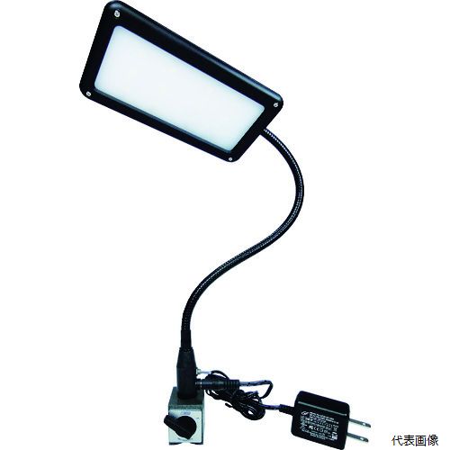 【特長】 ●手帳サイズのLED光源部で薄さ11mmです。 ●0.3Wの白色LED球12灯付です。 ●小型オンオフマグネット＆フレキで様々な方向に照明可能です。 【仕様】 ●明るさ(lm)：504 ●吸着力(N)：320 ●マグネット幅(mm...