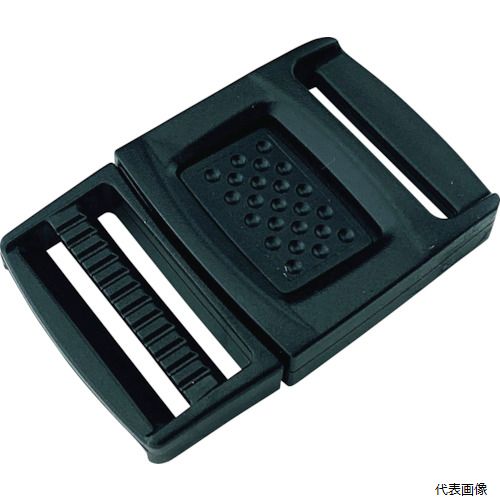 【特長】 ●平ベルト加工用の金具です。 ●ベルト同士の連結用や長さ調整にご使用いただけます。 【用途】 ●結束作業やDIY、ベルト使用時の連結や長さ調整に使用できます。 ●色：ブラック ●厚さ(mm)：8 ●袋入数(個)：1 ●横(mm)：...