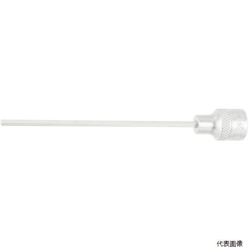 【特長】 ●ロングタイプのため、奥深い箇所の六角穴付ボルトの着脱に便利です。 ●ラチェットハンドルに差し込んで使用することにより六角穴付ボルトの締め付けがすばやく行えます。 ●早回しに便利なローレット加工仕上げです。 【用途】 ●六角穴付き...