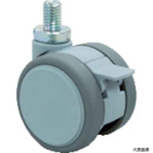 【特長】 ●双輪であるため高い旋回能力を発揮します。 【用途】 ●OA機器、情報機器、ディスプレイ用什器、医療機器など。 【仕様】 ●許容荷重(daN)：78.4 ●許容荷重(kgf)：80 ●車輪径D(mm)：75 ●車輪幅(mm)：47...
