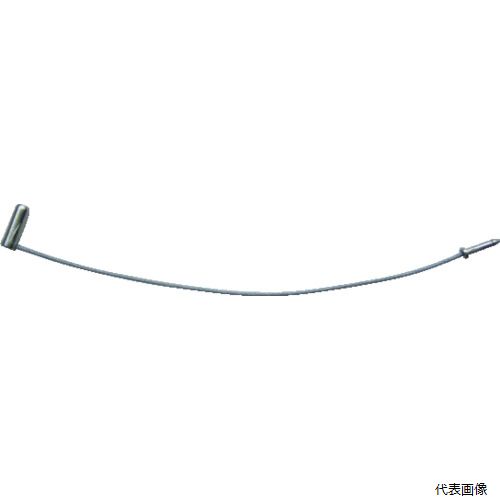 【特長】 ●ワイヤの先端を差し込むだけで抜けません。 【用途】 ●キャビネットやコンテナの簡易防犯用。 【仕様】 ●ロープ径(mm)：1.2 ●長さ(m)：0.15 ●使用荷重(kg)：10 ●A(mm)：4 ●B(mm)：4.5 【材質／...