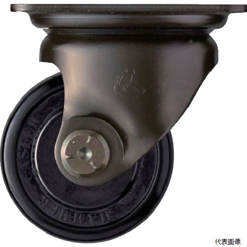 【特長】 ●旋回部には焼き入れ加工を施し車軸部にはローラーベアリングを使用することにより、荷重に対する耐久力が大きい上、車輪回転が円滑です。 【用途】 ●低床・重荷重が必要な機器に。 【仕様】 ●許容荷重(daN)：600 ●許容荷重(kg...