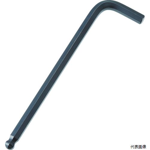 【特長】 ●表面処理は黒染め加工です。 ●硬度はHRC52〜56です。 【仕様】 ●対辺寸法(mm)：2.5 ●首下寸法(mm)：20 ●全長(mm)：98 ●表面処理：黒染め ●対辺(mm)：2.5 【材質／仕上】 ●クロムバナジウム鋼（...