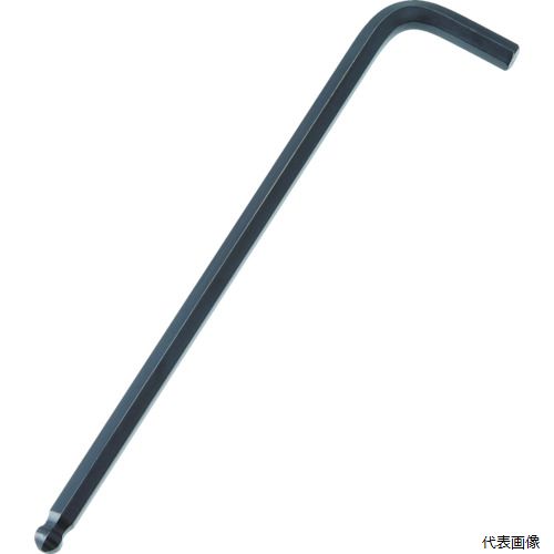 【特長】 ●力が入りやすいロングタイプです。 ●硬度はHRC52〜56です。 【仕様】 ●対辺寸法(mm)：2 ●首下寸法(mm)：16 ●全長(mm)：100 ●表面処理：黒染め ●対辺(mm)：2 【材質／仕上】 ●クロムバナジウム鋼（...