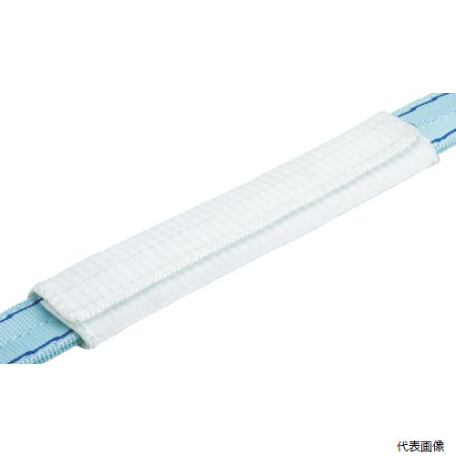 【特長】 ●摩擦に強いナイロン製の当てものです。 【用途】 ●角の鋭いものや表面の粗いものを安全に吊る時のベルト保護。 ●適合ベルト幅(mm)：75 ●全長(mm)：400 ●パッド寸法(mm)幅×厚さ：200×3 ●タイプ：マジック製 ●...