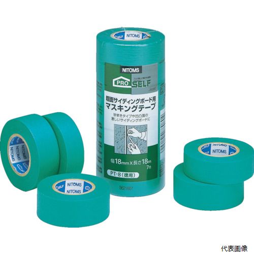 【特長】 ●砂まきタイプのサイディングボードタイルへのシールマスキング用に最適です。 ●特殊基材で直線・曲線に使用でき凹凸面にも良くなじみます。 ●巻き戻しが軽く、カット性に優れています。 ●のり残りがほとんどありません。 【用途】 ●粗面...