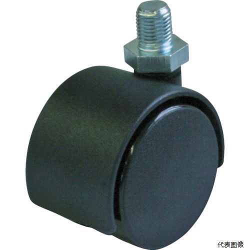 【特長】 ●事務機器やイスなどに最適です。 【用途】 ●台車や家具、什器に。 【仕様】 ●許容荷重(daN)：30 ●許容荷重(kgf)：30.6 ●車輪径D(mm)：50 ●車輪幅(mm)：45.2 ●取付高H(mm)：61 ●軸長L(m...