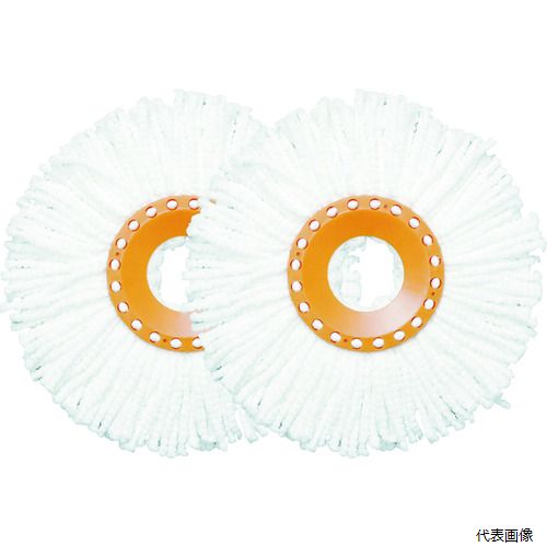 【特長】 ●回転モップ本体（KMO-450・KMO-490S）専用のスペアヘッドです。お買い得な2個セットです。マイクロファイバーモップで、水拭きでもから拭きでも、しっかり汚れをキャッチします。 ●幅(mm)：400 ●奥行(mm)：400...