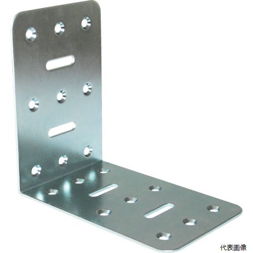 【特長】 ●2×4木材の連結金具として使用します。 【用途】 ●木材の接合・組立 【仕様】 ●板厚(mm)：2 ●穴径(mm)：5 ●色：無地 ●W(mm)：80 ●L1(mm)：120 ●L2(mm)：120 【材質／仕上】 ●スチール ...