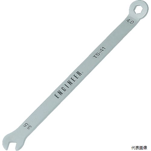 【特長】 ●厚みがわずか1.5mmの超薄型スパナです。 ●めがね、スパナのコンビセットです。 ●ヘッドの曲り角度は30°です。 【用途】 ●六角ボルト・ナットおよび四角止めねじの組付や取外しに。 【仕様】 ●全長(mm)：114 ●厚さ(m...