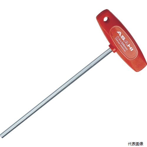 【特長】 ●しっかりフィットして使いやすいT形ハンドルタイプ六角棒です。 【用途】 ●六角穴付きボルト・六角穴付き止めネジの締結作業 【仕様】 ●全長(mm)：152 ●軸長(mm)：127 ●全幅(mm)：75 ●対辺寸法(mm)：2.5...