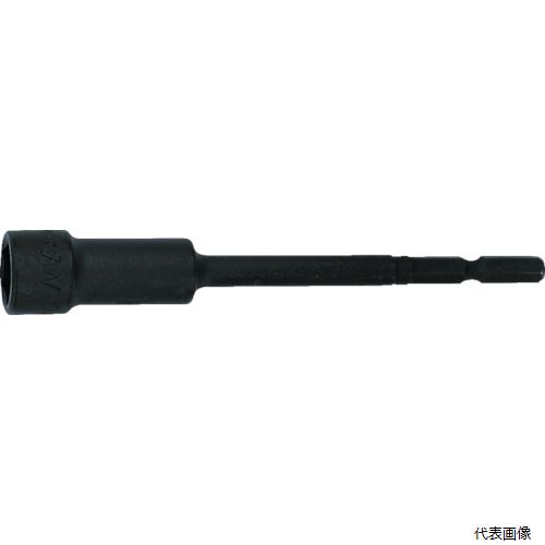 【特長】 ●電動ドライバーなどでのボルトやナットの締め付け用です。 ●耐久性の高い特殊鋼(焼き入れ)を使用しています。 【用途】 ●電動ドライバー等での六角ボルトや六角ナットの締め付け用 【仕様】 ●対辺寸法(mm)：7 ●全長(mm)：7...