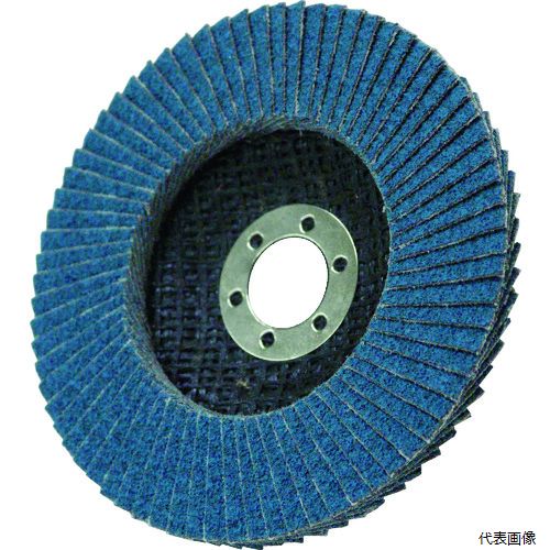 【特長】 ●日本製研磨布を使用し、日本で生産した超ローコストフラップディスクです。 ●騒音が小さく、火花も少ないので安全です。 ●研磨布なので研削後の二次バリの発生がなく、砥石と比べ仕上げ面が細かく美しいです。 ●自生作用に優れ、絶えず新し...