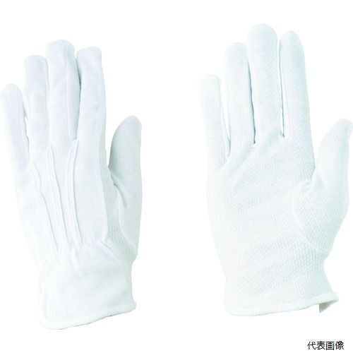 【特長】 ●スムスに塩化ビニールのすべり止めを付けた、一般作業の手袋です。 【用途】 ●軽作業、運転に。 【仕様】 ●色：ホワイト ●サイズ：L ●全長(cm)：23.5 ●手のひら周り(cm)：20.0 ●中指長さ(cm)：8.5 ●厚さ...