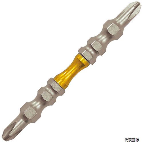 【特長】 ●当社オリジナルのトーション加工で、左右の回転トルクを吸収する事により、先端の耐久性を大幅にアップしています。 ●先端がスリム形状で、ねじ頭が見やすく作業効率上がります。 ●特殊先端形状にて、回転時の浮き上がり現象（カムアウト）を...