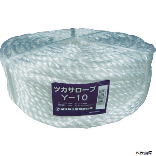 【特長】 ●表面を熱処理していますので使用中にバラけません。 【用途】 ●一般荷造り、結束など。 【仕様】 ●色：白 ●標準幅(mm)：10 ●長さ(m)：150 ●線径(mm)：10 【材質／仕上】 ●ポリプロピレン(PP) 【入数】 ●...