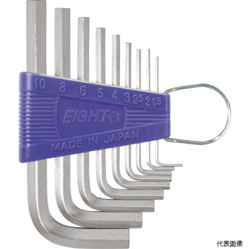 【特長】 ●ISO・JIS規格を上回るよう、設計・製作されている「プロ向け」の製品です。 ●ホルダは六角棒スパナの取り出し、収納が容易にできて紛失を防ぎ、携帯や保管に便利です。 【用途】 ●六角穴付ボルト類の締結用 【仕様】 ●セット内容(...