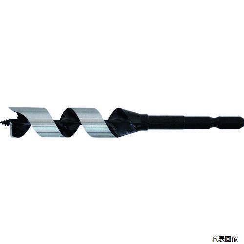 【特長】 ●先ねじとケガキ刃の部分を従来のドリルよりも小さくすることにより、切削抵抗を抑えバッテリーの持ちが良くなりました。 ●インパクトドライバーでの使用に最適です。 【用途】 ●被削材：木材。 ●浅い貫通穴用 【仕様】 ●刃径(mm)：...