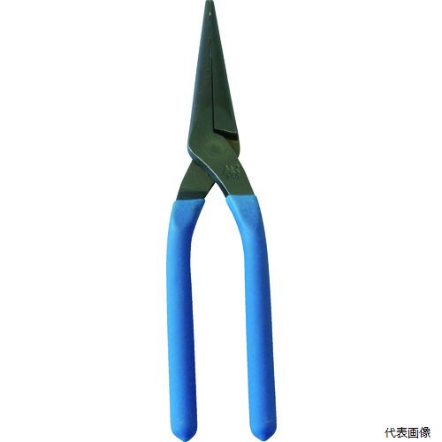 【特長】 ●口先が細いので銅板の細工加工が楽にできます。 ●グリップ付です。 ●折り曲げ加工・ツブシ加工など板金加工全般に使用できます。 【用途】 ●折り曲げ加工・ツブシ加工等板金加工全般。 【仕様】 ●全長(mm)：180 ●口先長(mm...