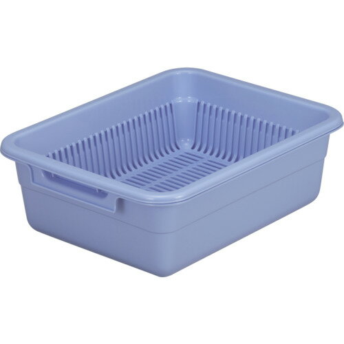 【特長】 ●抗菌加工で衛生的に使えます。 ●水切りカゴと桶のセットです。 ●洗いやすいデザインです。 ●幅(mm)：420 ●奥行(mm)：330 ●高さ(mm)：140 ●色：ブルー ●サイズ：No.2 ●耐熱温度(℃)：120℃ ●食品...