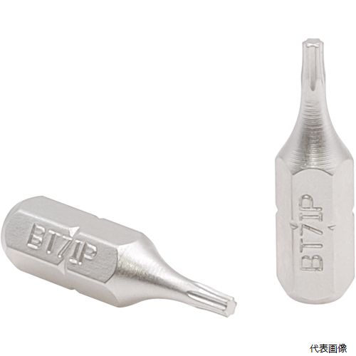 【特長】 ●差込角6.35mmのトルクス［［R下］］プラスビットです。 【仕様】 ●全長(mm)：25 ●セット内容：BT-7IP×3個 ●先端規格：7IP 【材質／仕上】 ●構造用鋼 【入数】 ●1S 他のサイズはこちら 在庫のない商品は...