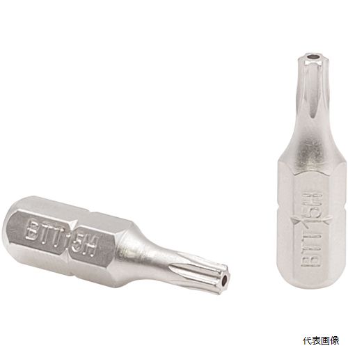 【特長】 ●差込角6.35mmのT型トルクス［［R下］］ビット(いじり防止タイプ)です。 【仕様】 ●全長(mm)：25 ●セット内容：BT-T15H×3個 ●先端規格：T15 【材質／仕上】 ●構造用鋼 【入数】 ●1S 他のサイズはこち...