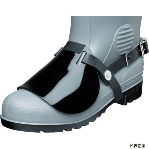 【特長】 ●落下物から足の甲部を守る取り外し可能な、先芯入長靴用甲プロテクタです。 【用途】 ●先芯入りの長靴に装着し、落下物から足の甲を保護。 【仕様】 ●適合靴サイズ(cm)：26.0〜28.0 ●適合靴タイプ：長靴 ●縦×横(mm)(...