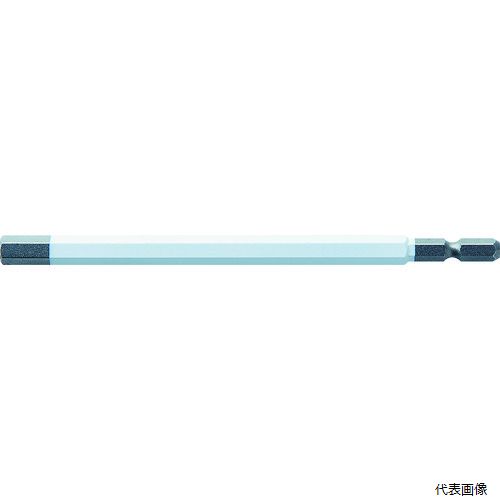 【特長】 ●サイズを色で識別できます。 ●電動ドライバー装着時に塗装部分が邪魔にならない両端部非塗装です。 【用途】 ●六角穴付きネジ、六角穴付きボルト回しに。 【仕様】 ●対辺(mm)：8 ●全長(mm)：150 ●シャンク径(mm)：6...