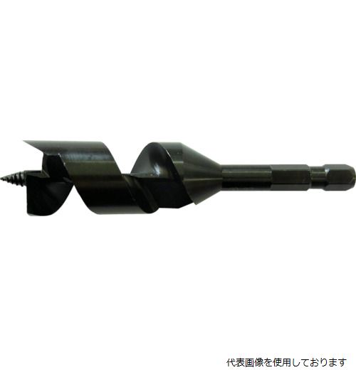 【特長】 ●先端部のねじに特殊加工をすることにより、木材の止め穴・貫通穴両方の加工ができる万能ビットです。 【仕様】 ●刃径(mm)：30.0 ●溝長(mm)：80 ●全長(mm)：130 ●シャンク径(mm)：10 ●適合機種：電気ドリル...
