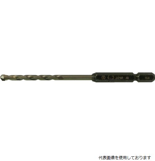 【特長】 ●インパクトドライバー(12V以上)対応で、磁器タイルの穴あけに最適です。 【仕様】 ●刃径(mm)：4.3 ●有効長(mm)：42 ●全長(mm)：110 ●シャンク形状：六角軸（6.35mm） ●シャンク径(mm)：6.35 ...