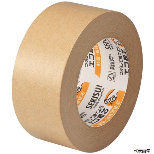 【特長】 ●ダンボール梱包に最適な汎用性テープです。 ●特殊な樹脂加工により防湿性に優れ、高・低温性にも優れています。 ●展開が軽く、作業性に優れています。 ●テープを引き出した時の音も静かです。 ●優れた保持力、安定した品質です。 【用途...
