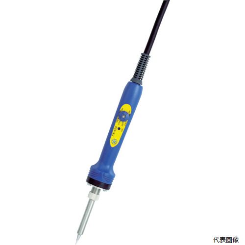 【特長】 ●コストパフォーマンスに優れたコテ先・ヒーター分離型です。 ●ダイヤルを外して設定温度のロックができます。 【用途】 ●IC、LEDなどの電子部品に 【仕様】 ●電源(V)：AC100 ●消費電力(W)：50 ●付属コテ先：T18...