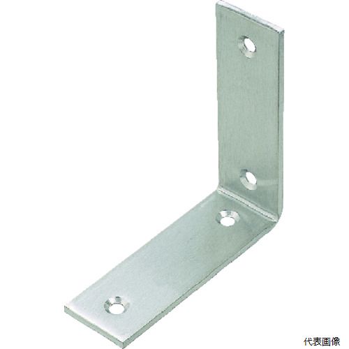 【特長】 ●座繰りが両面に付いています。 ●内向きでも外向きでも使用できます。 ●皿頭のねじをご使用ください。 【用途】 ●コーナーの補強金具として。 ●家具の転倒防止に。 ●棚作りに。 【仕様】 ●板厚(mm)：3 ●穴径(mm)：4.5...